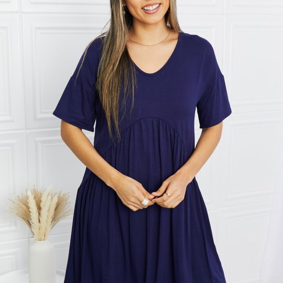 bombom | Dresses | Bombom Dropped Shoulder Vneck Dress | Poshmark